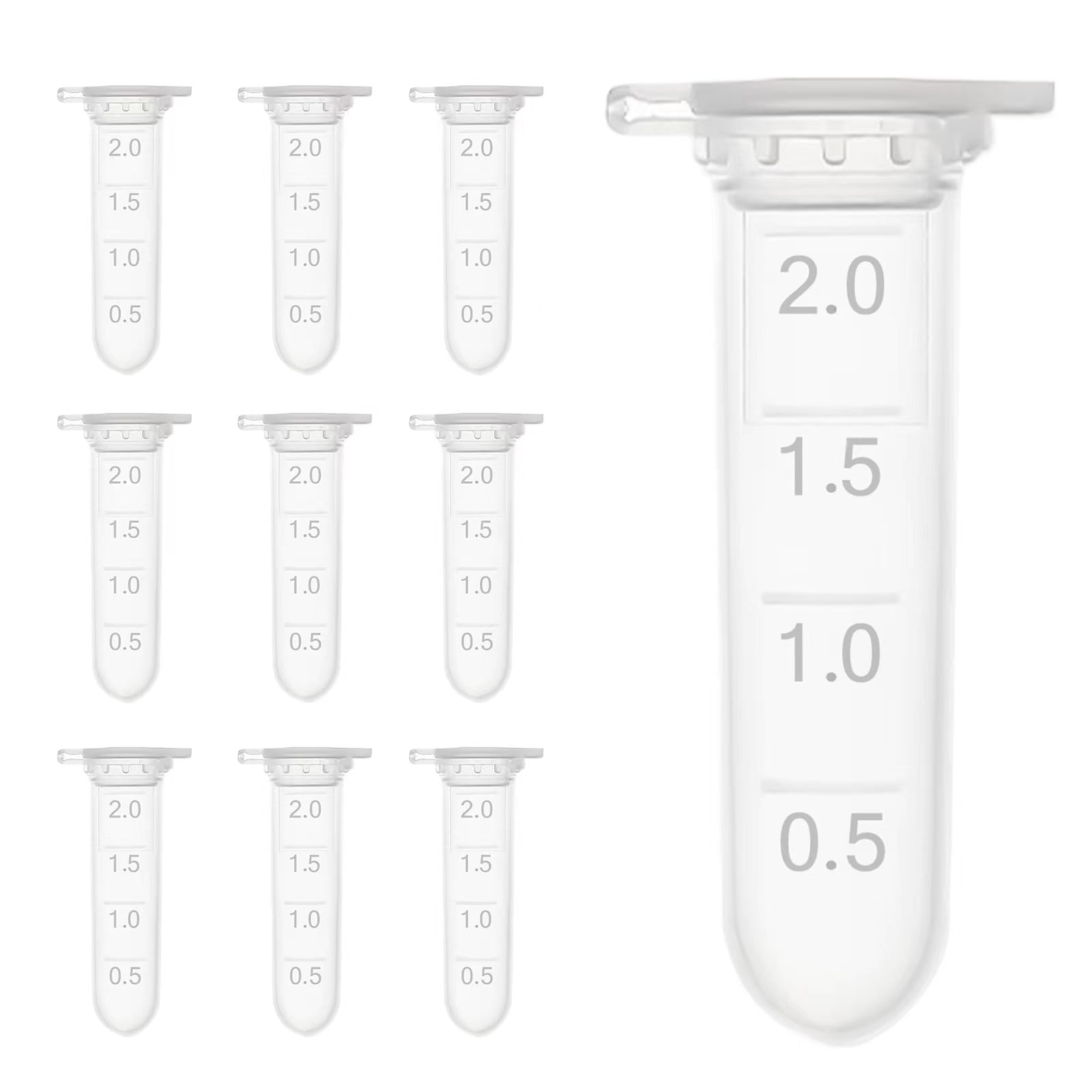 Polypropylene Microcentrifuge Tubes 2ml - 500pcs | AYINLAB